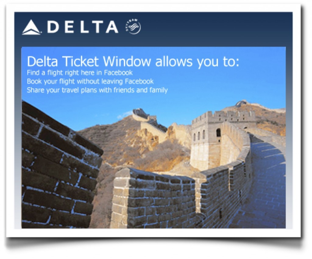 Delta: Facebook como punto de venta » Enrique Dans