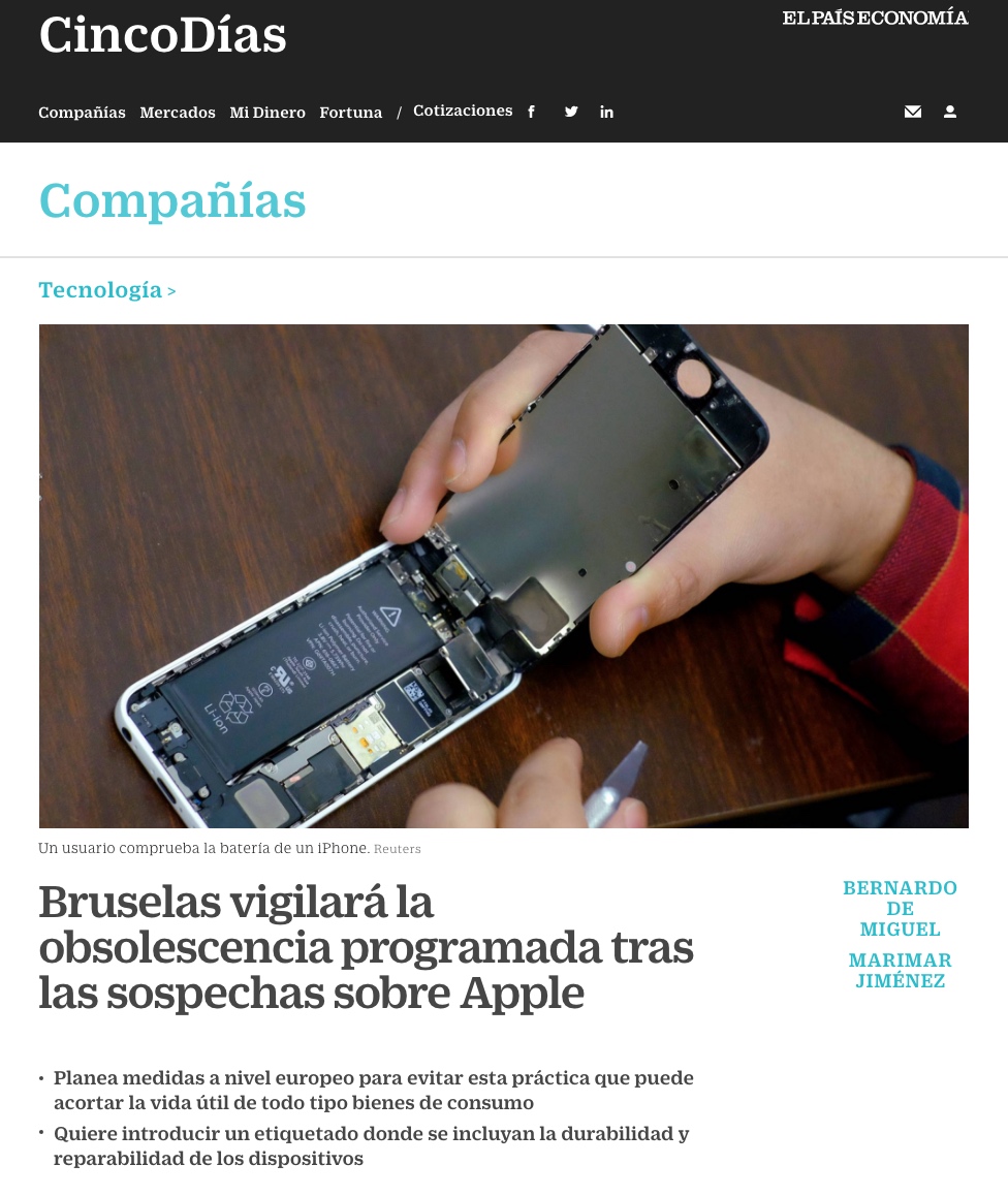 Sobre la obsolescencia programada » Enrique Dans