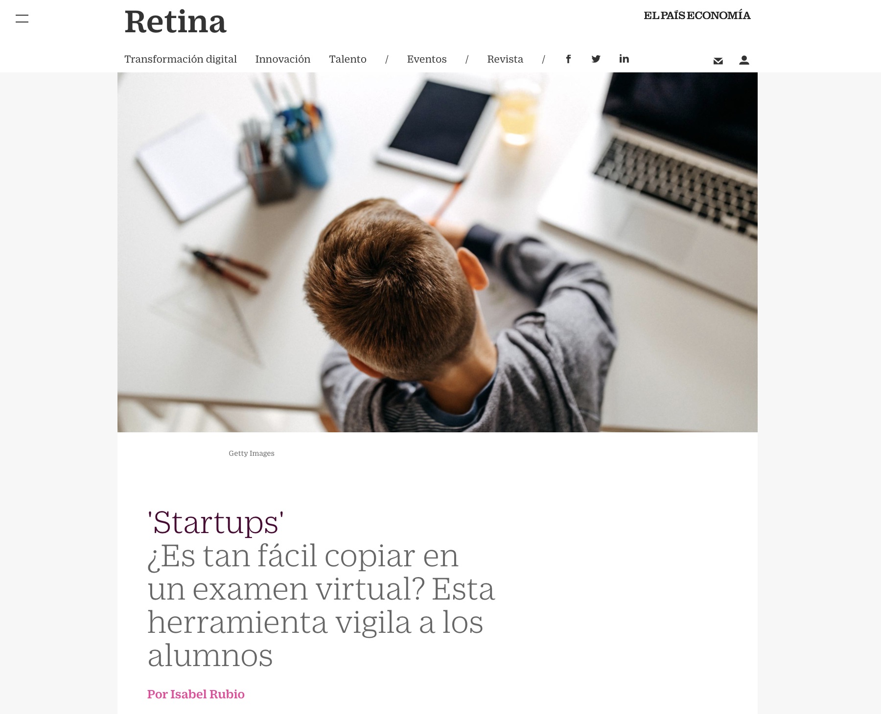 Herramientas de proctoring online, en El País » Enrique Dans